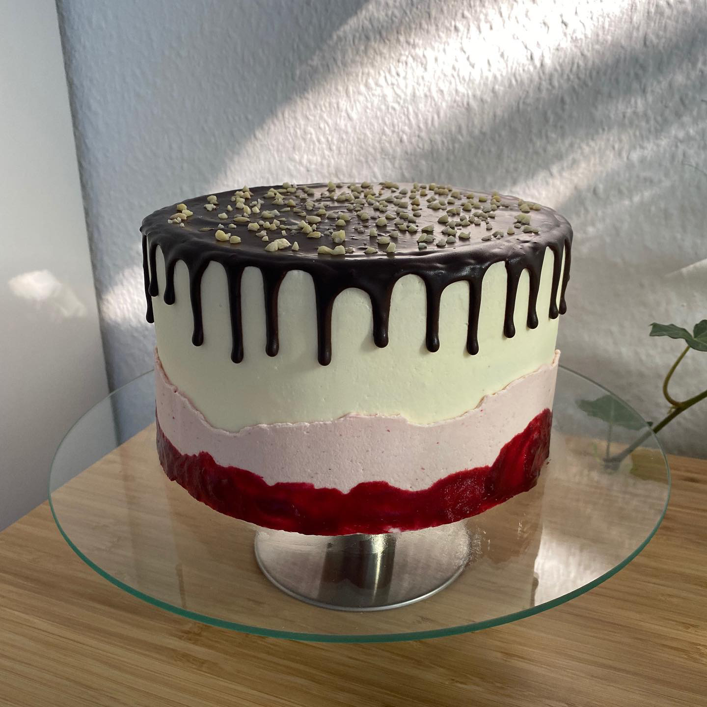 Half-Coated Raspberry Drip Cake | Kenwood Club