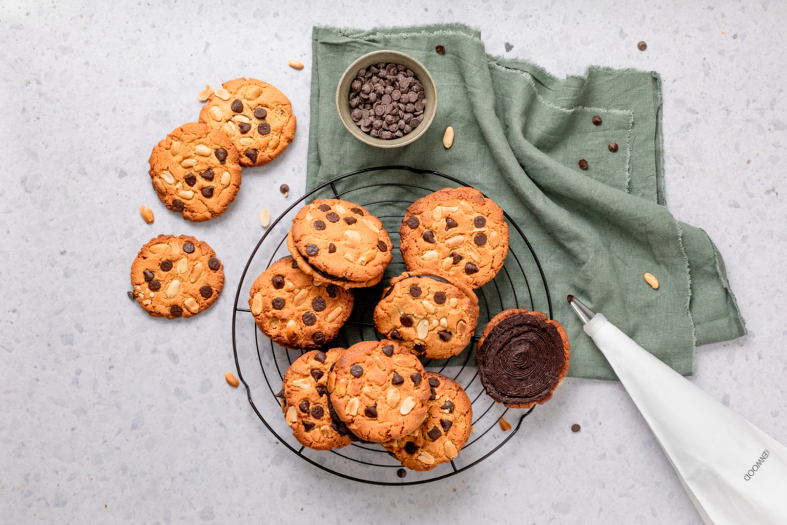 Schoko-Doppelkekse mit Erdnussbutter | Kenwood Club